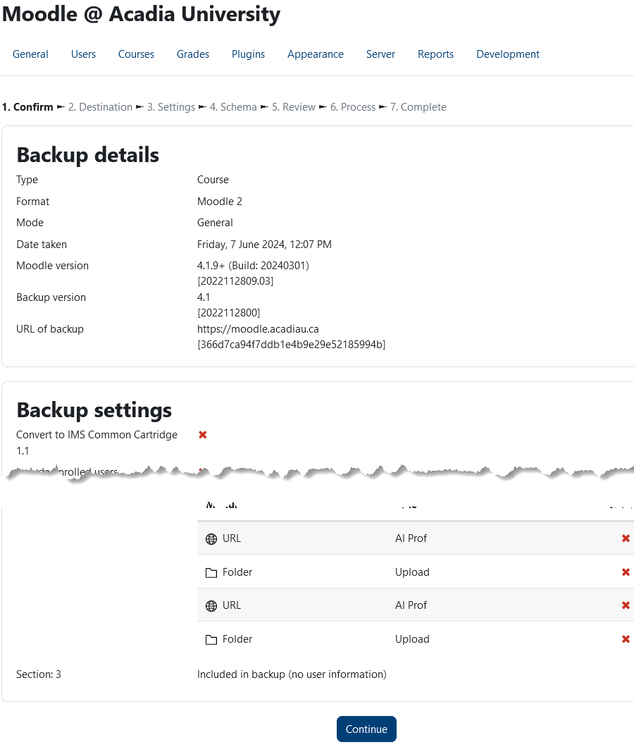 Course Reuse - Moodle Help