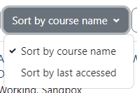 Dashboard And My Courses - Moodle Help