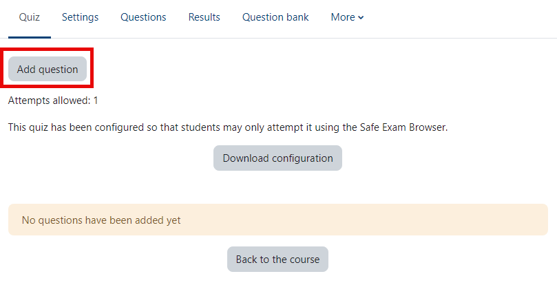 Safe Exam Browser - Moodle Help